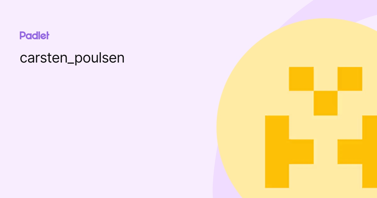 carsten_poulsen profile | Padlet