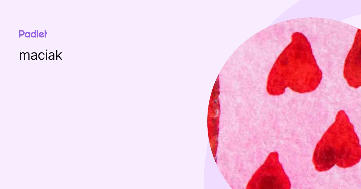 maciak profile | Padlet