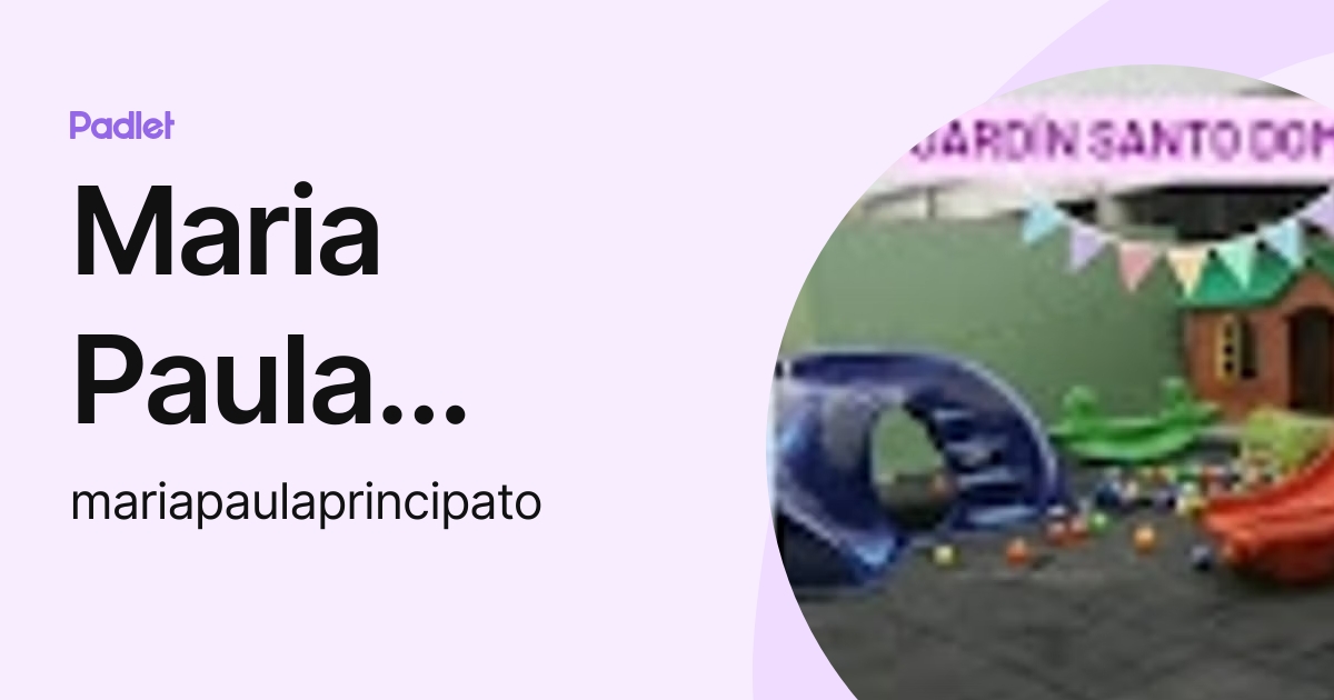 Maria Paula Principato (mariapaulaprincipato) profile | Padlet