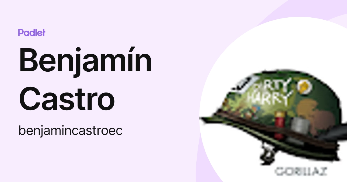 Benjamín Castro (benjamincastroec) profile | Padlet