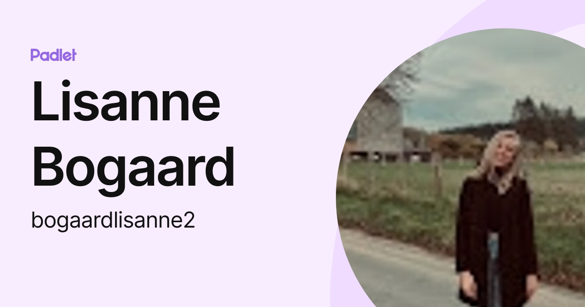 Lisanne Bogaard (bogaardlisanne2) profile | Padlet