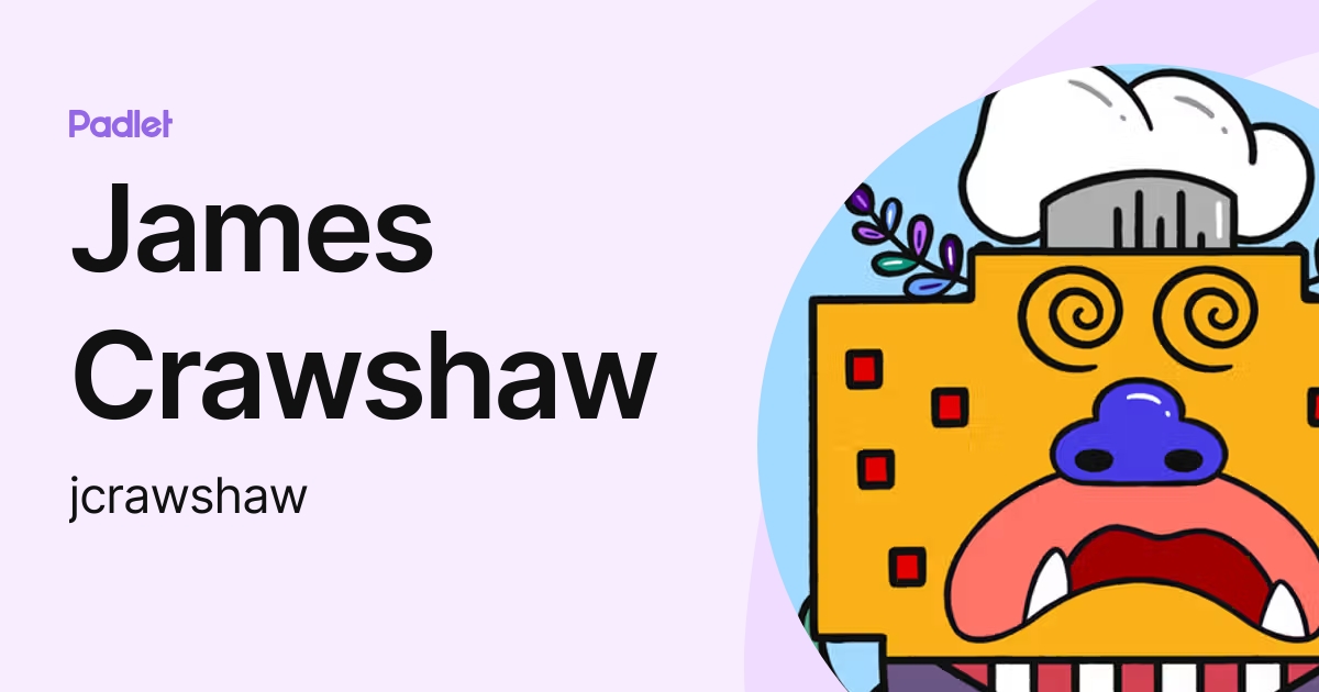 James Crawshaw (jcrawshaw) profile | Padlet