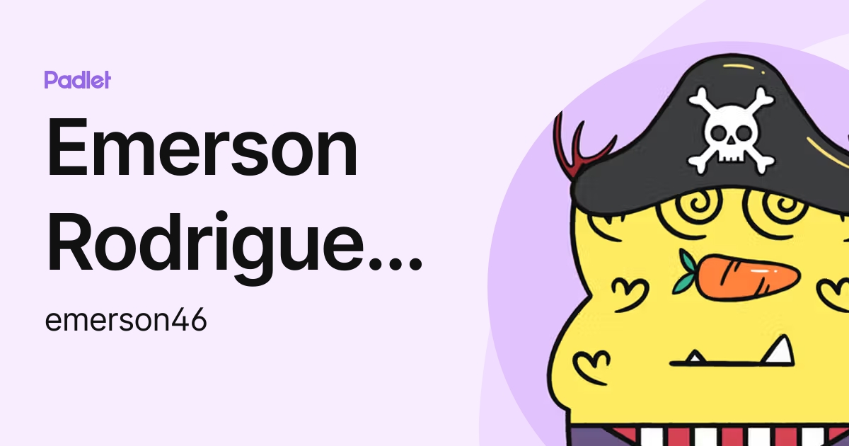 Emerson Rodrigues da Silva (emerson46) profile | Padlet