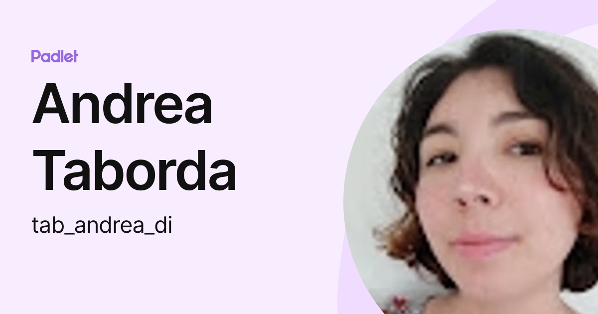 Andrea Taborda (tab_andrea_di) profile | Padlet