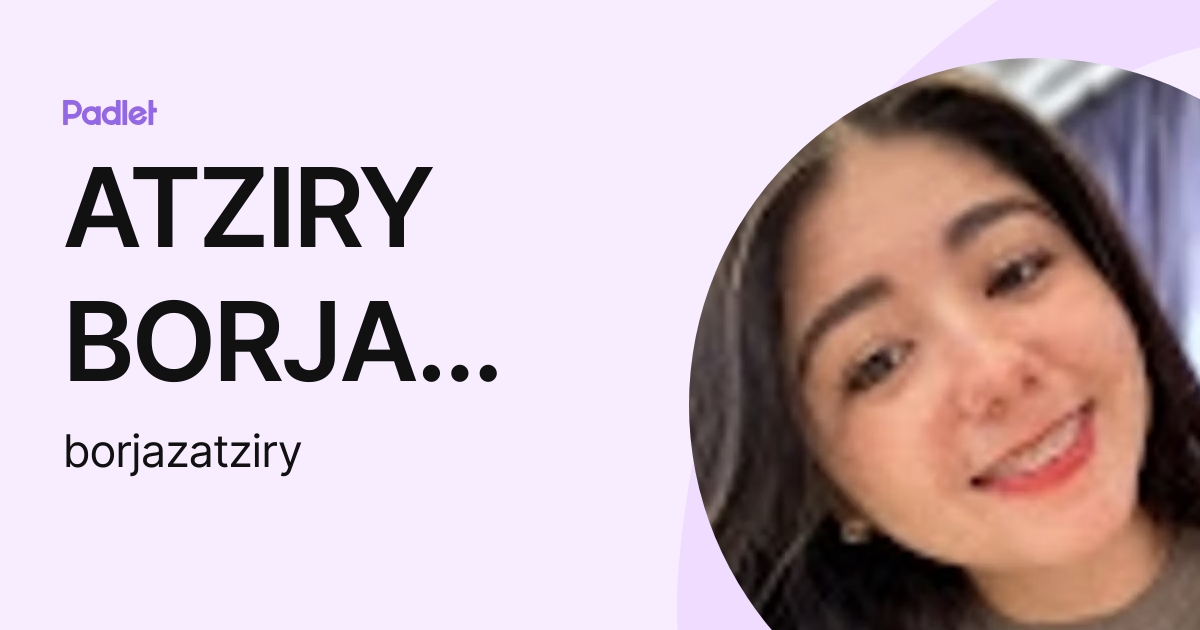 ATZIRY BORJA ZARAGOZA (borjazatziry) profile | Padlet