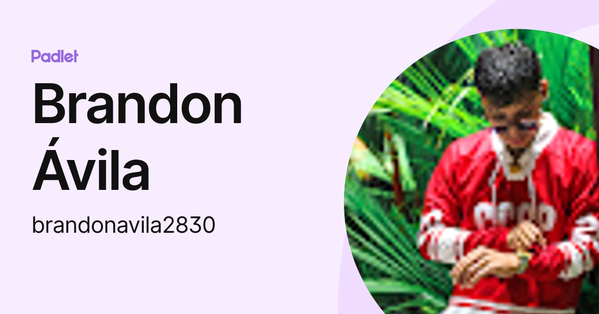 Brandon Ávila (brandonavila2830) profile | Padlet