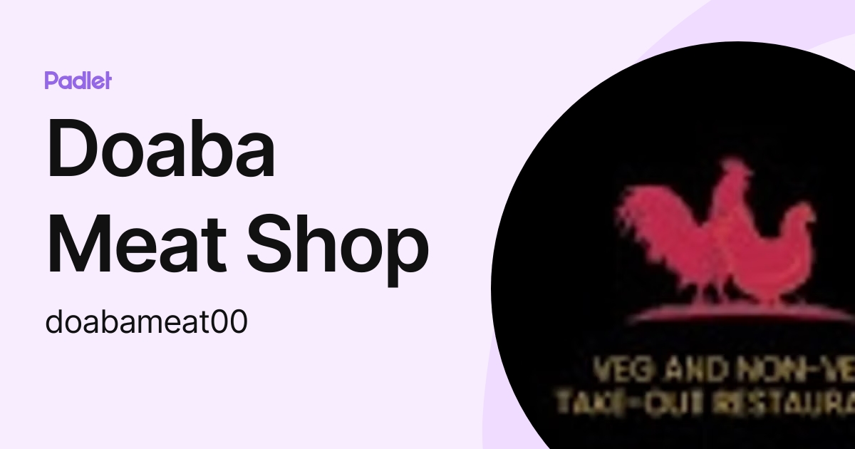 Doaba Meat Shop (doabameat00) profile | Padlet