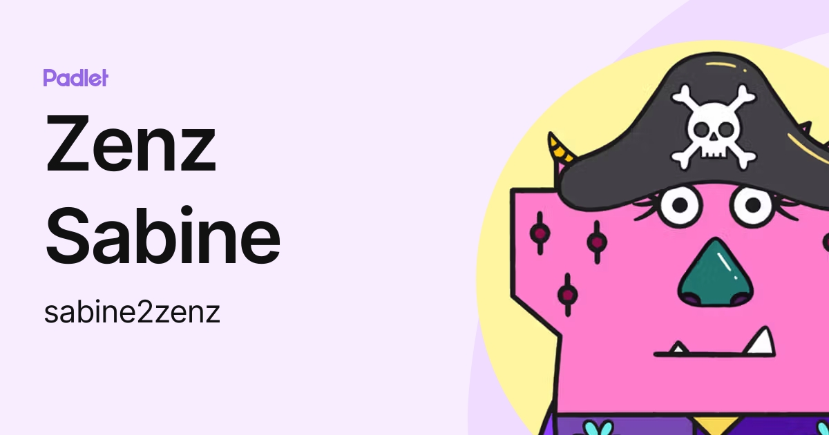 Zenz Sabine (sabine2zenz) profile | Padlet