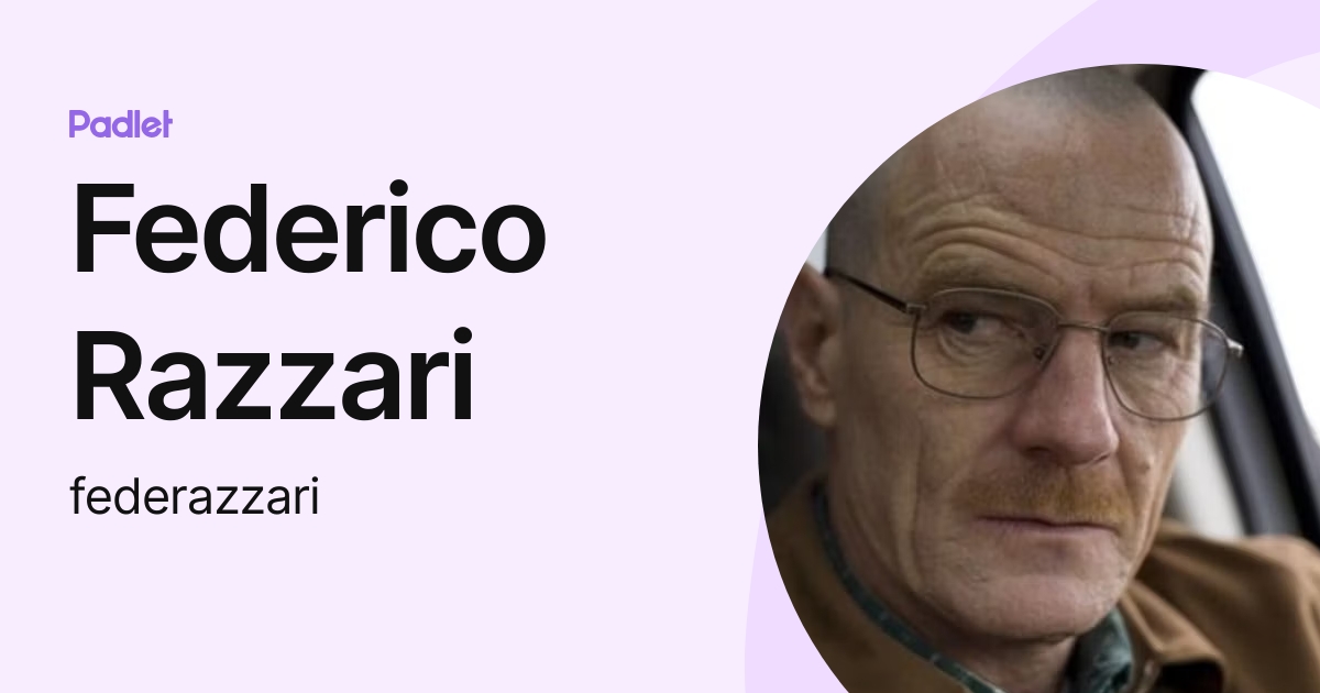 Federico Razzari (federazzari) profile | Padlet