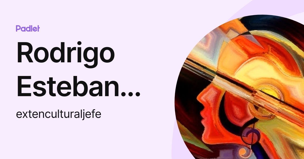 Rodrigo Esteban Velez Murcia (extenculturaljefe) profile | Padlet