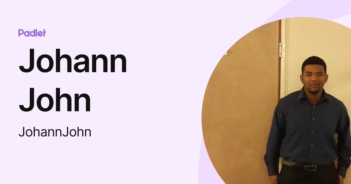 Johann John (JohannJohn) profile | Padlet
