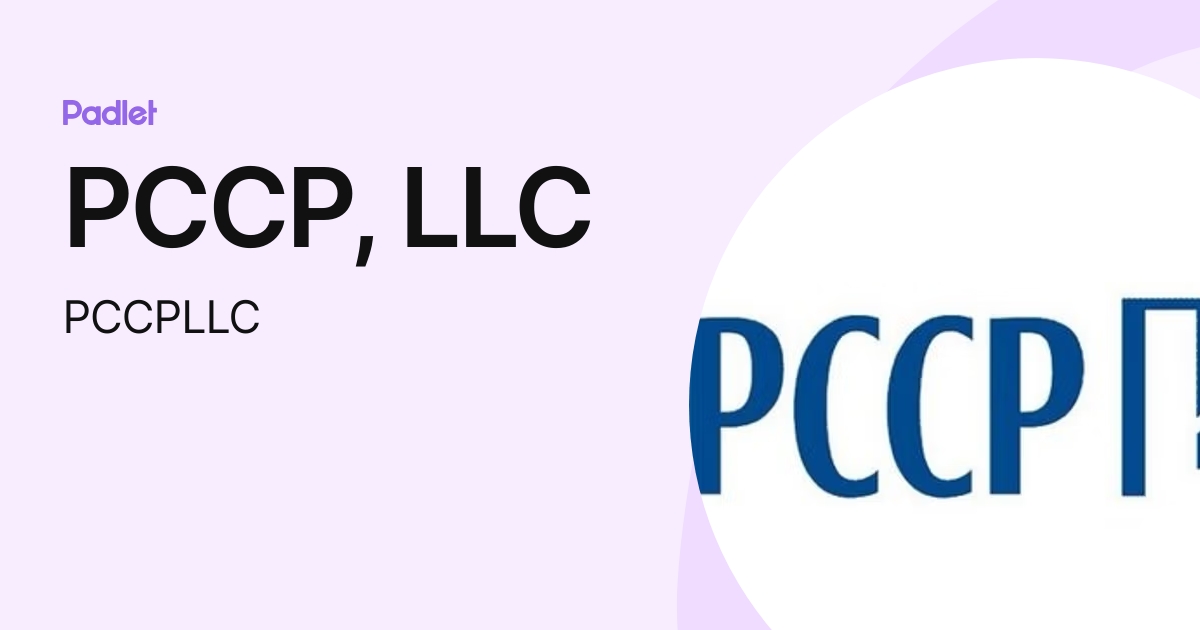 PCCP, LLC (PCCPLLC) profile | Padlet