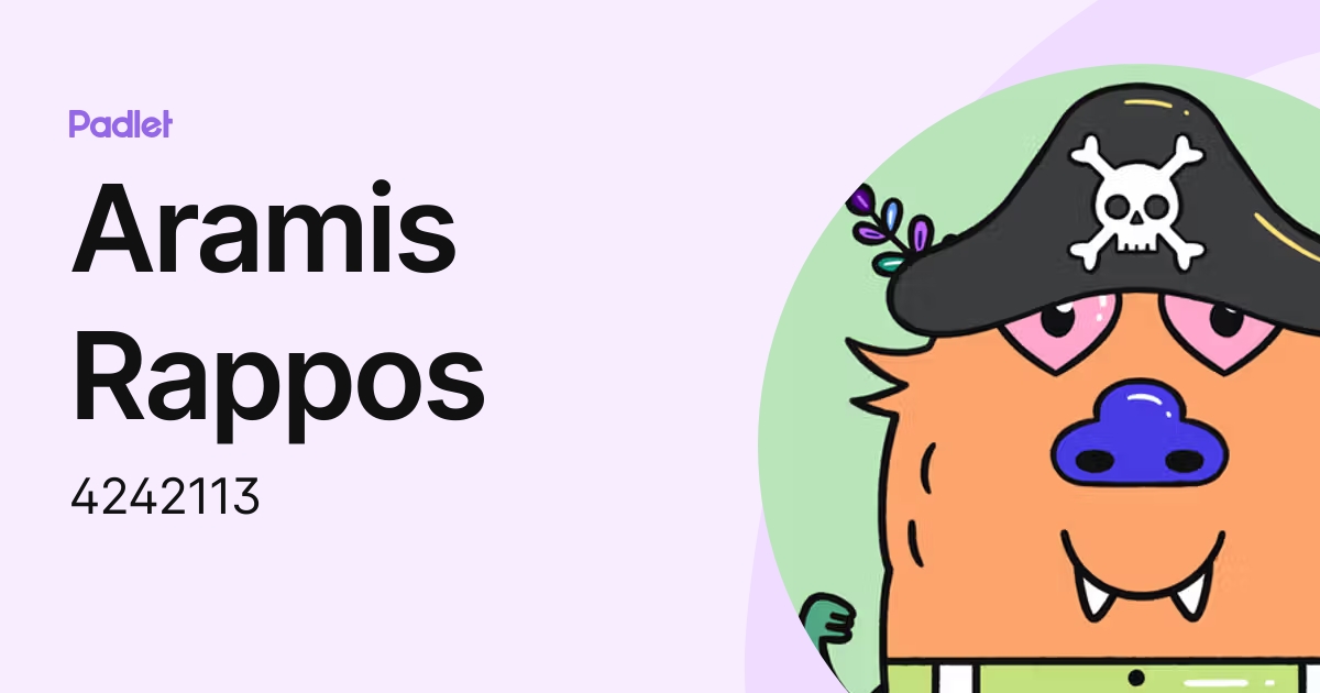 Aramis Rappos (4242113) profile | Padlet