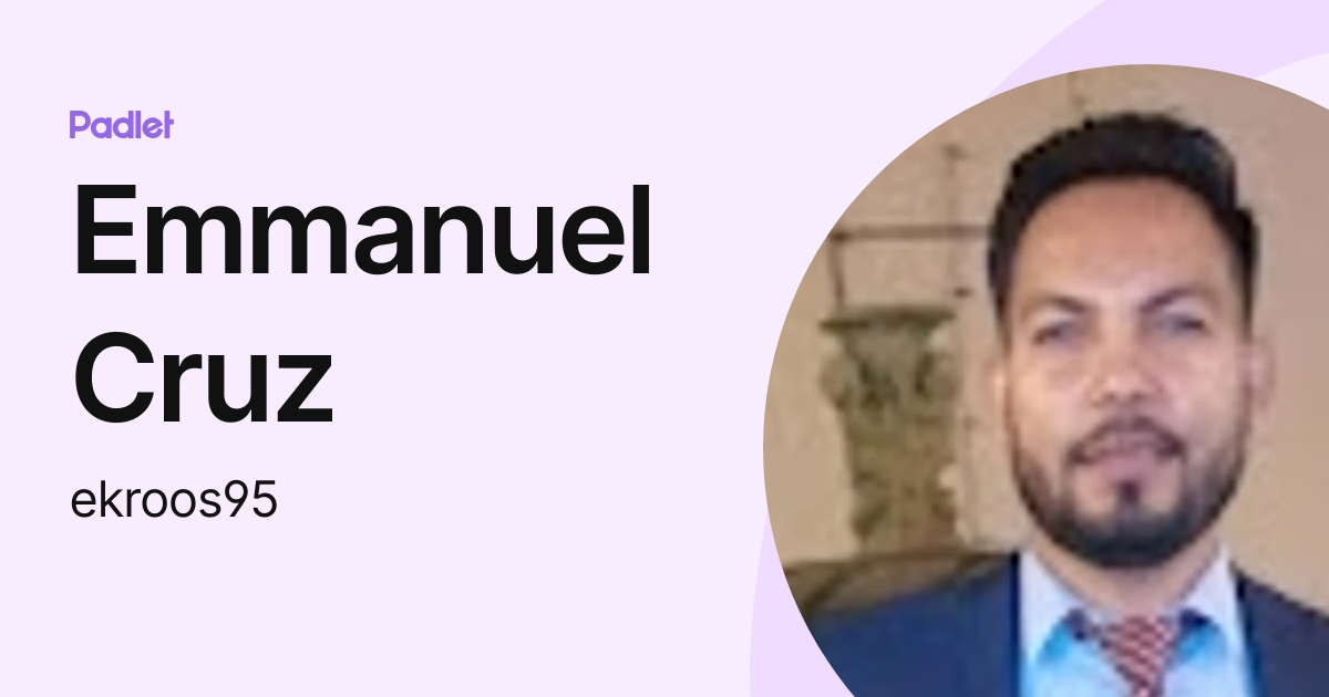 Emmanuel Cruz (ekroos95) profile | Padlet