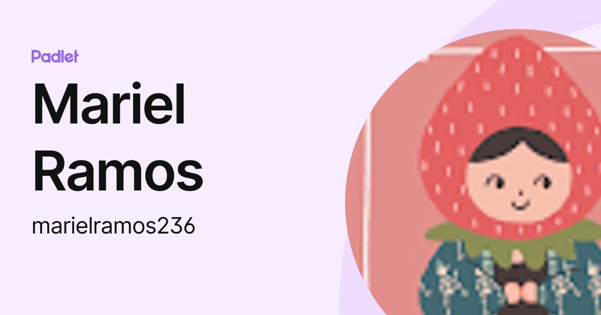 Mariel Ramos (marielramos236) profile | Padlet