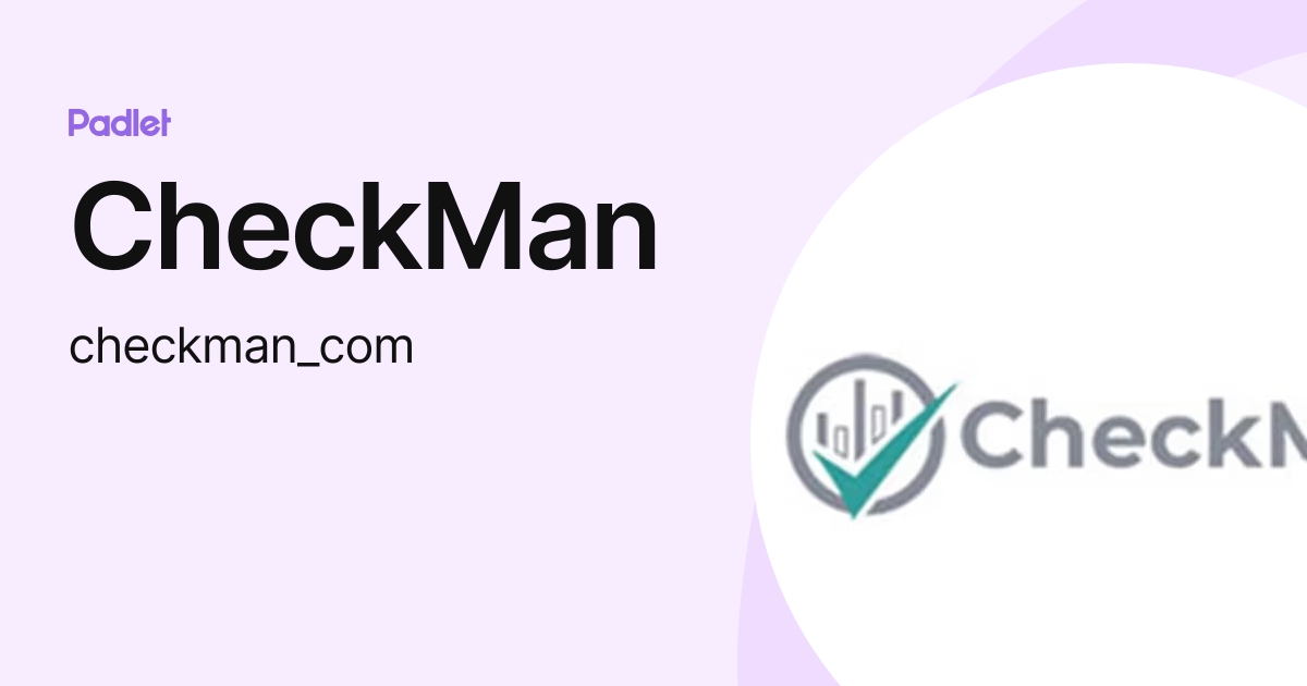 CheckMan (checkman_com) profile | Padlet