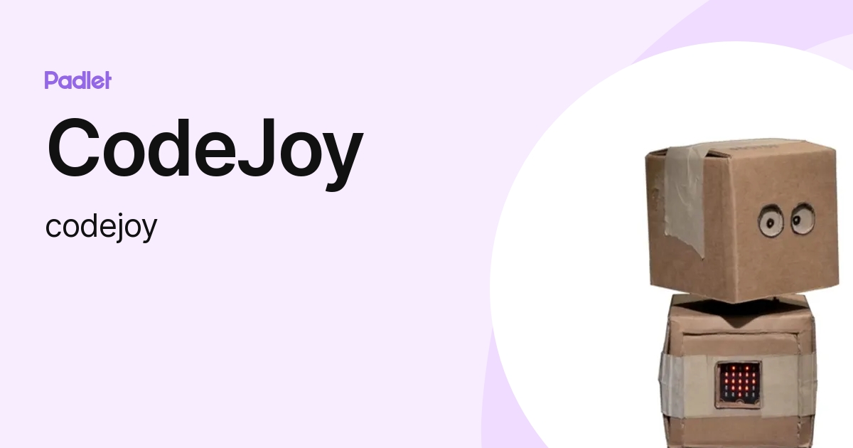 CodeJoy (codejoy) profile | Padlet