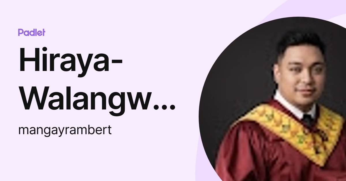rambert mangay (mangayrambert) profile | Padlet