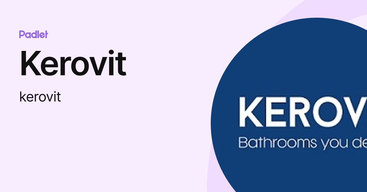 Kerovit (kerovit) profile | Padlet