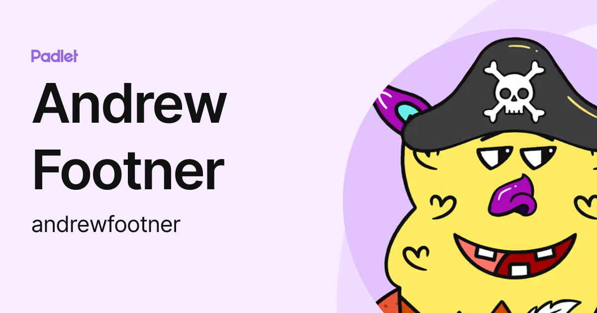 Andrew Footner (andrewfootner) profile | Padlet