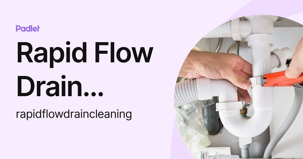 Rapid Flow Drain Cleaning & Plumbing (rapidflowdraincleaning) profile ...