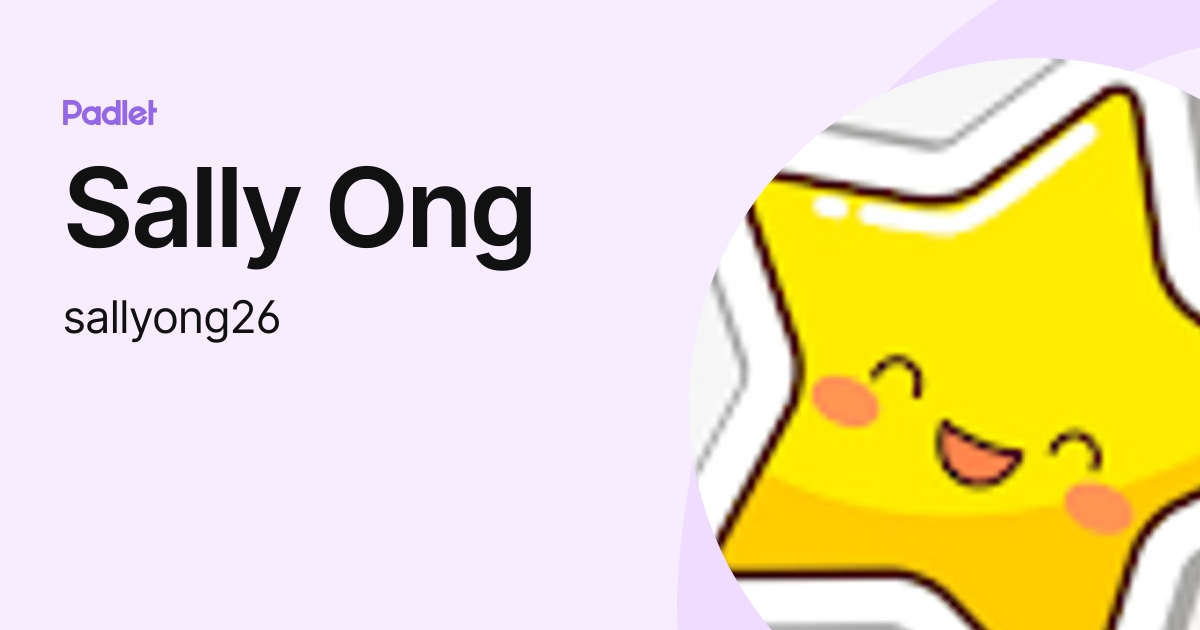 Sally Ong (sallyong26) profile | Padlet