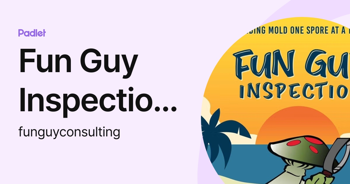 Fun Guy Inspection & Consulting LLC (funguyconsulting) profile | Padlet