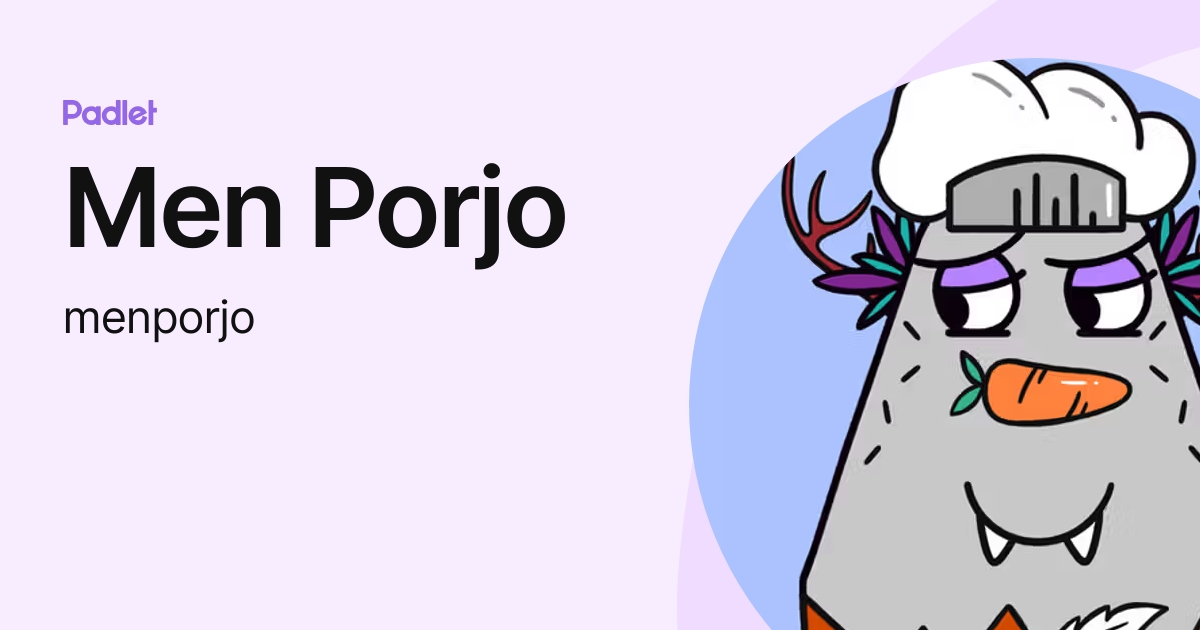 Men Porjo (menporjo) profile | Padlet