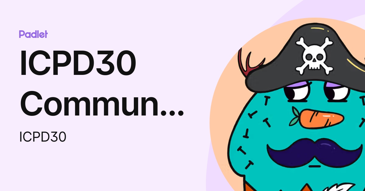 ICPD30 Community (ICPD30) profile | Padlet