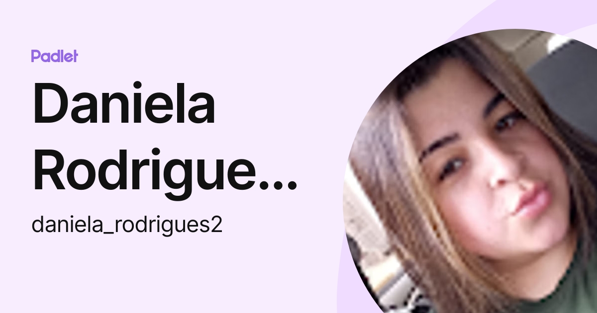 Daniela Rodrigues Neto (daniela_rodrigues2) profile | Padlet