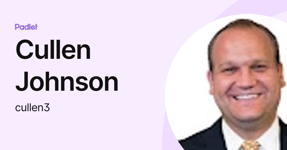 Cullen Johnson (cullen3) profile | Padlet
