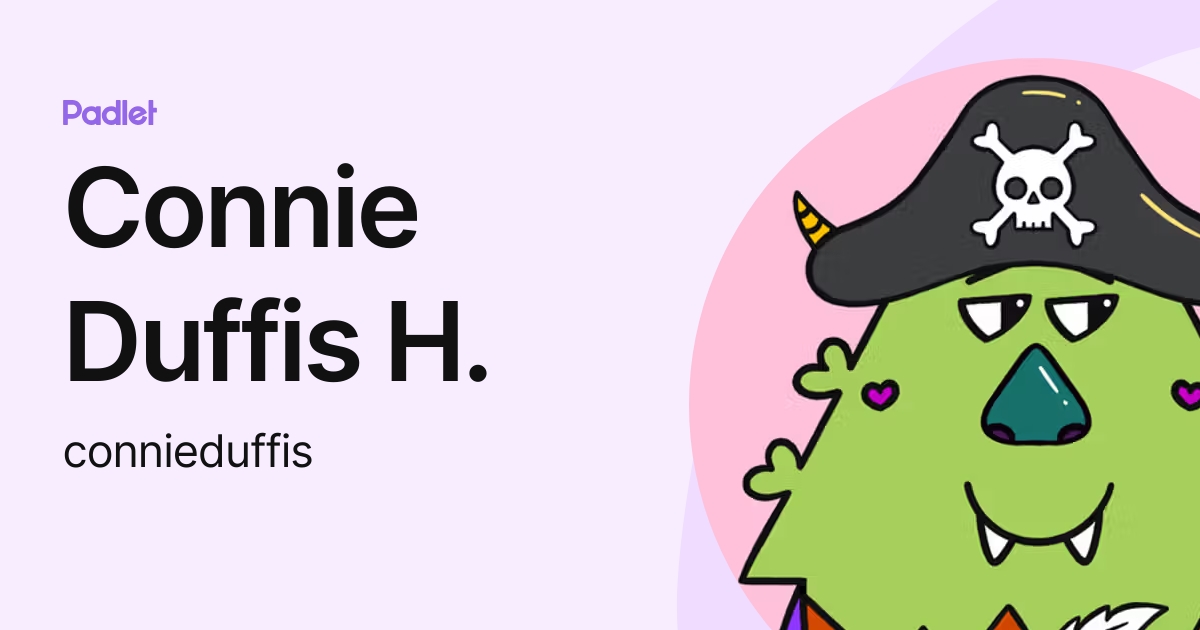 Connie Duffis H. (connieduffis) profile | Padlet