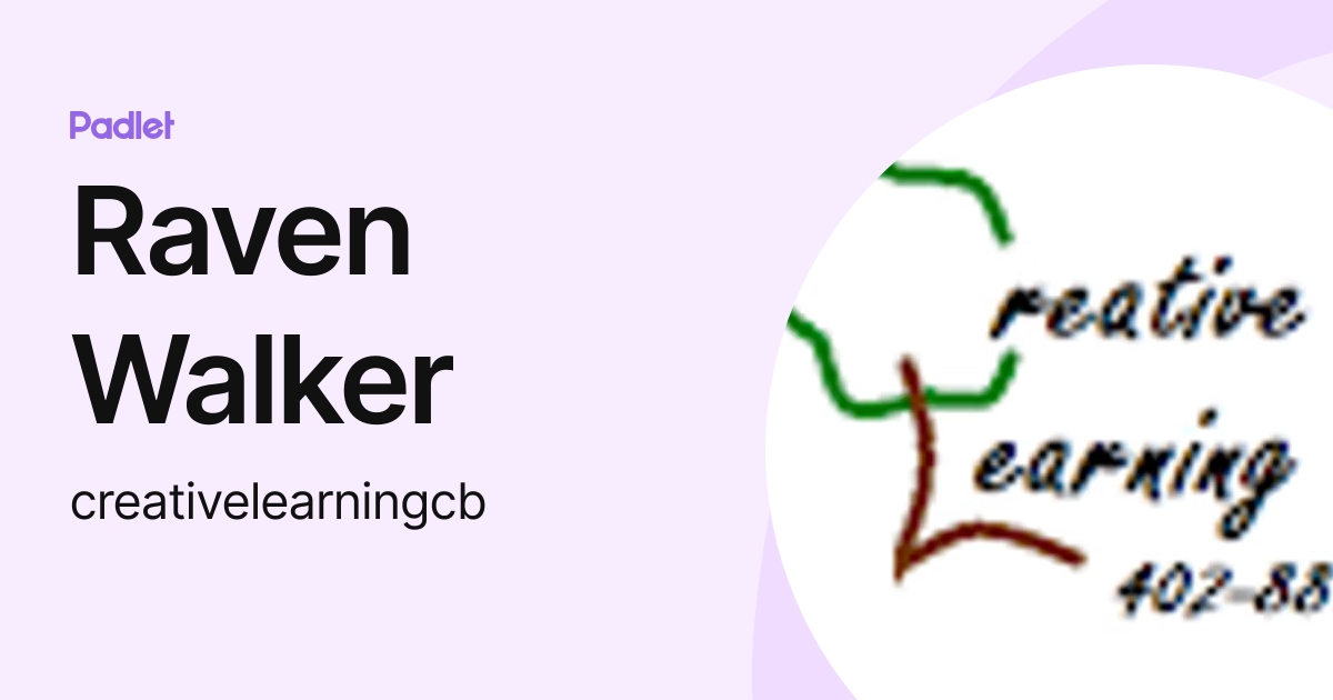 Raven Walker (creativelearningcb) profile | Padlet
