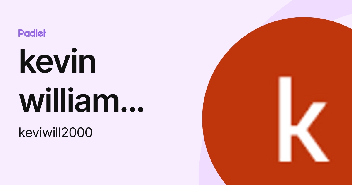 kevin william espejo choque (keviwill2000) profile | Padlet