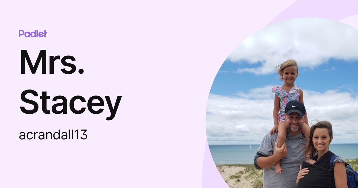 Mrs. Stacey (acrandall13) profile | Padlet