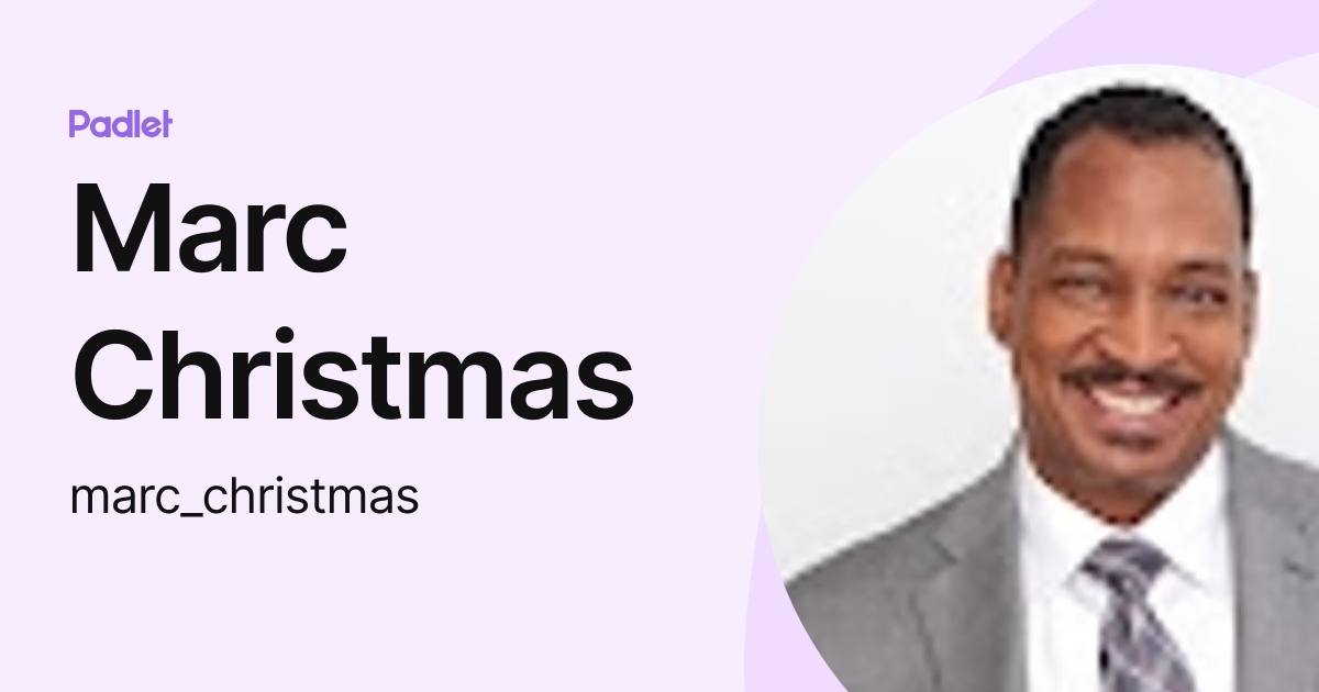 Marc Christmas (marc_christmas) profile | Padlet