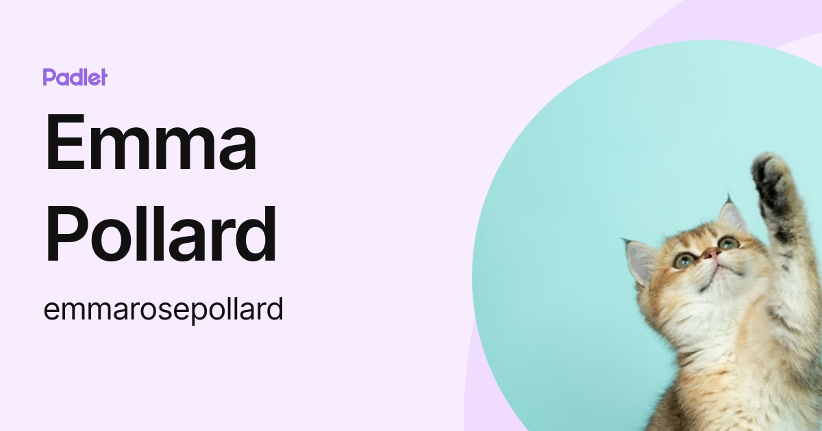 Emma Pollard (emmarosepollard) profile | Padlet