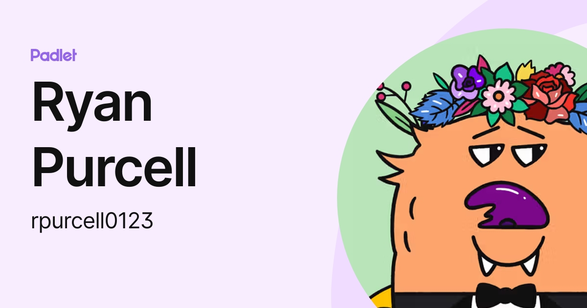 Ryan Purcell (rpurcell0123) profile | Padlet