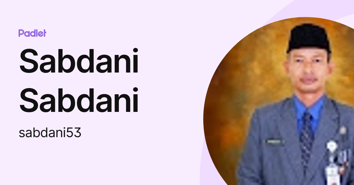Sabdani Sabdani (sabdani53) profile | Padlet