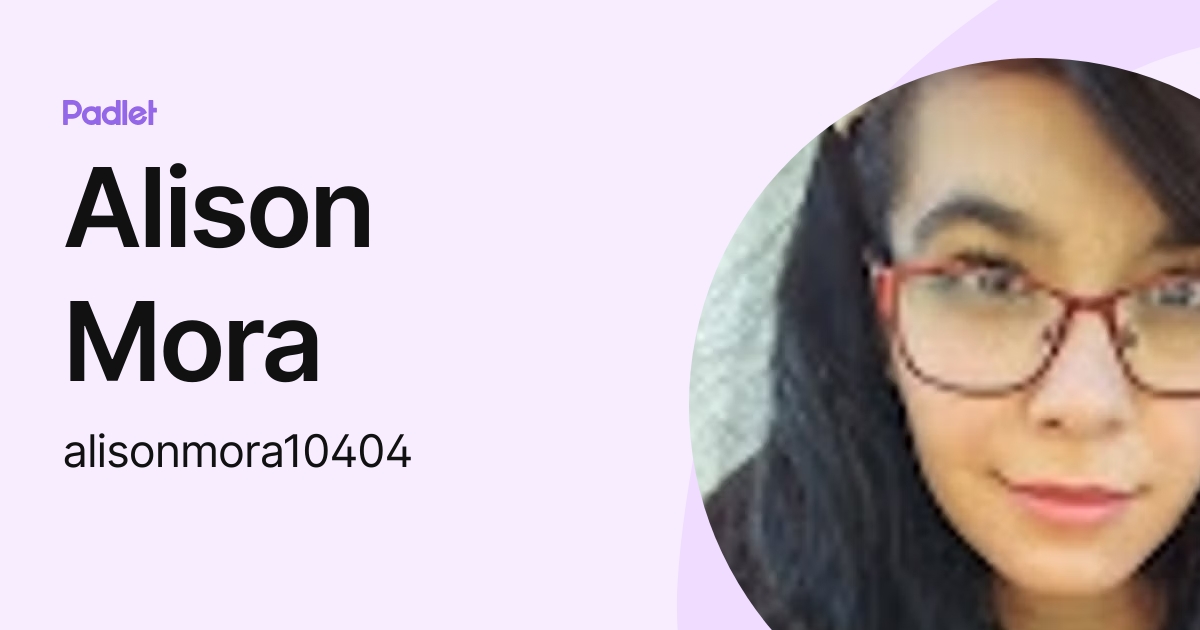 Alison Mora (alisonmora10404) perfil | Padlet