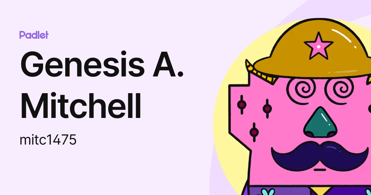 Genesis A. Mitchell (mitc1475) profile | Padlet