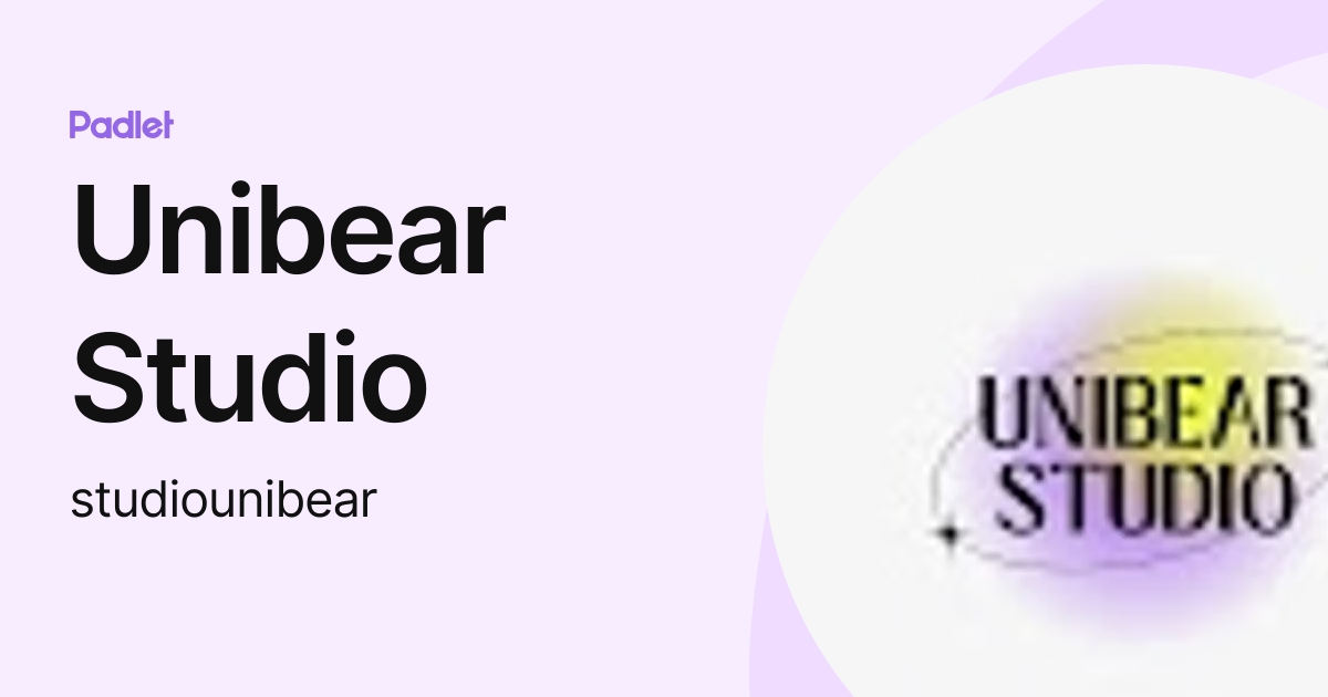 Unibear Studio (studiounibear) profile | Padlet