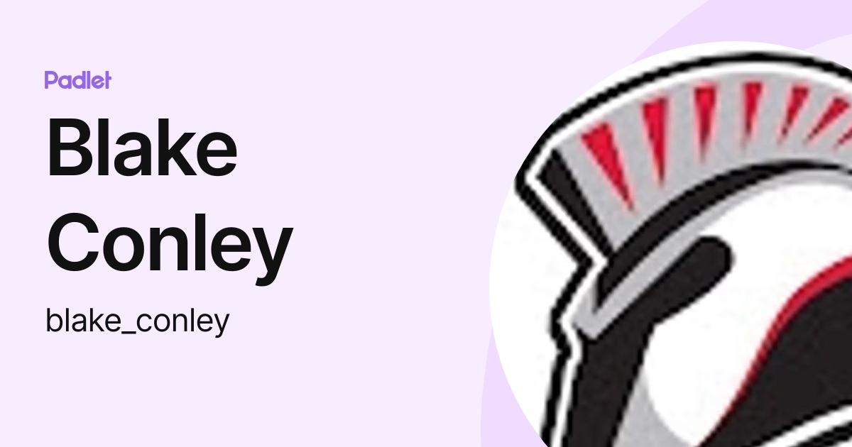 Blake Conley (blake_conley) profile | Padlet