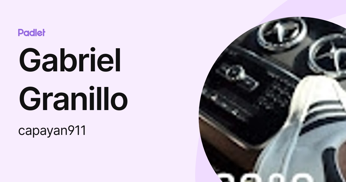 Gabriel Granillo (capayan911) profile | Padlet