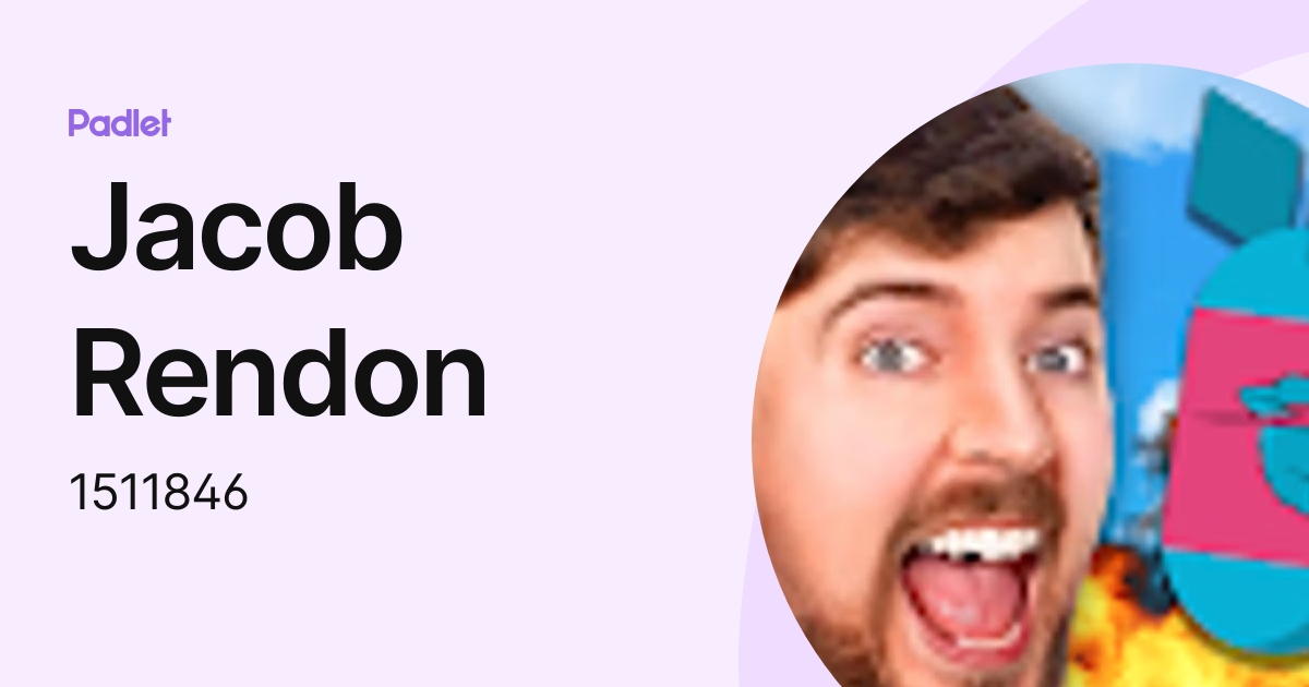 Jacob Rendon (1511846) profile | Padlet