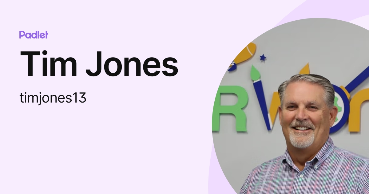 Tim Jones (timjones13) profile | Padlet