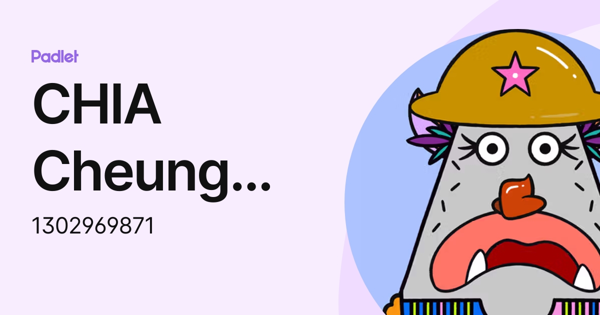 CHIA Cheung Chak (Conan) [YCIS-HK] (1302969871) profile | Padlet