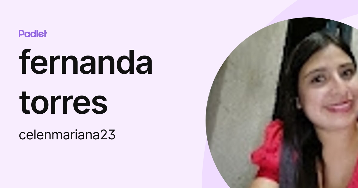 fernanda torres (celenmariana23) profile | Padlet