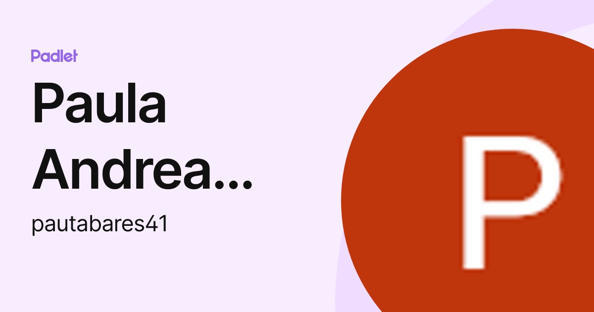 Paula Andrea Bañol Tabares (pautabares41) profile | Padlet