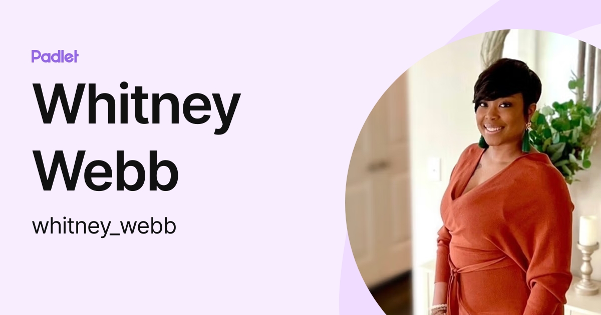 Whitney Webb (whitney_webb) profile | Padlet